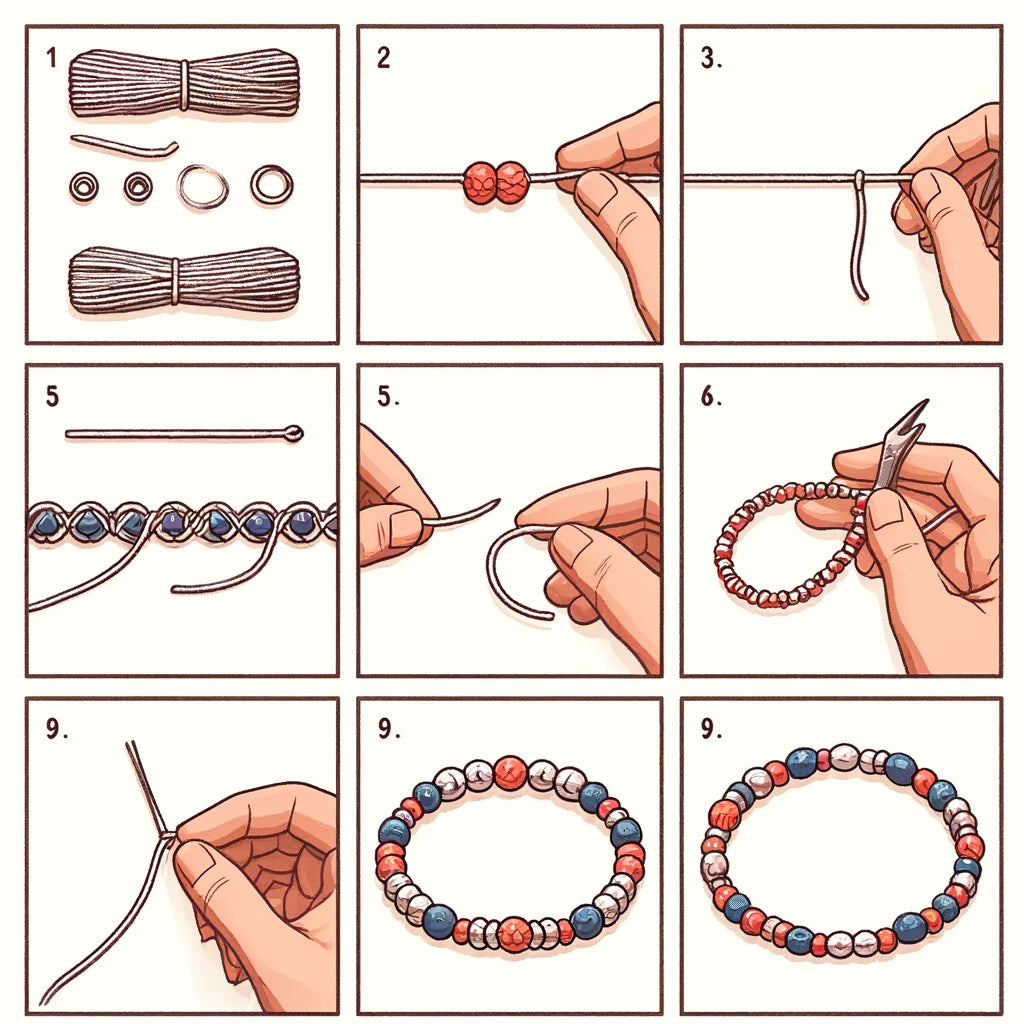 Step-by-Step Tutorial: Creating a Simple Beaded Bracelet – The Forged ...